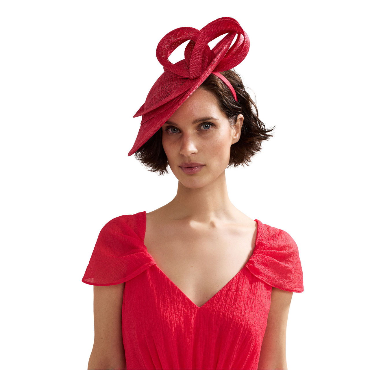 PHASE EIGHT Pleated Oval Disc Fascinator
